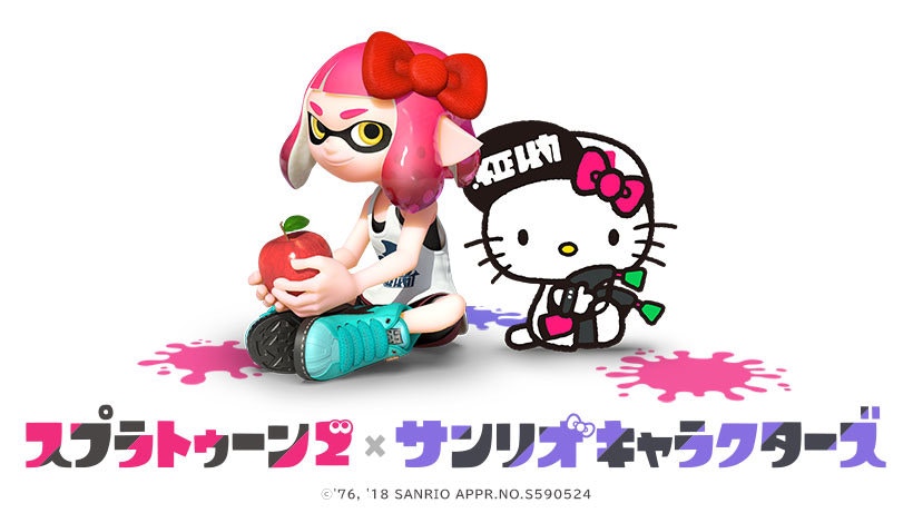 【Switch】Splatoon 2新活動Hello Kitty Melody Tee著上身