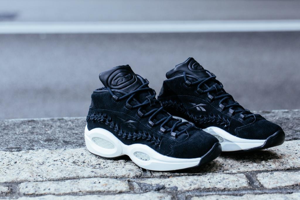 【即日履新】Reebok Question Mid Black Braid 仿效AI黑辮子