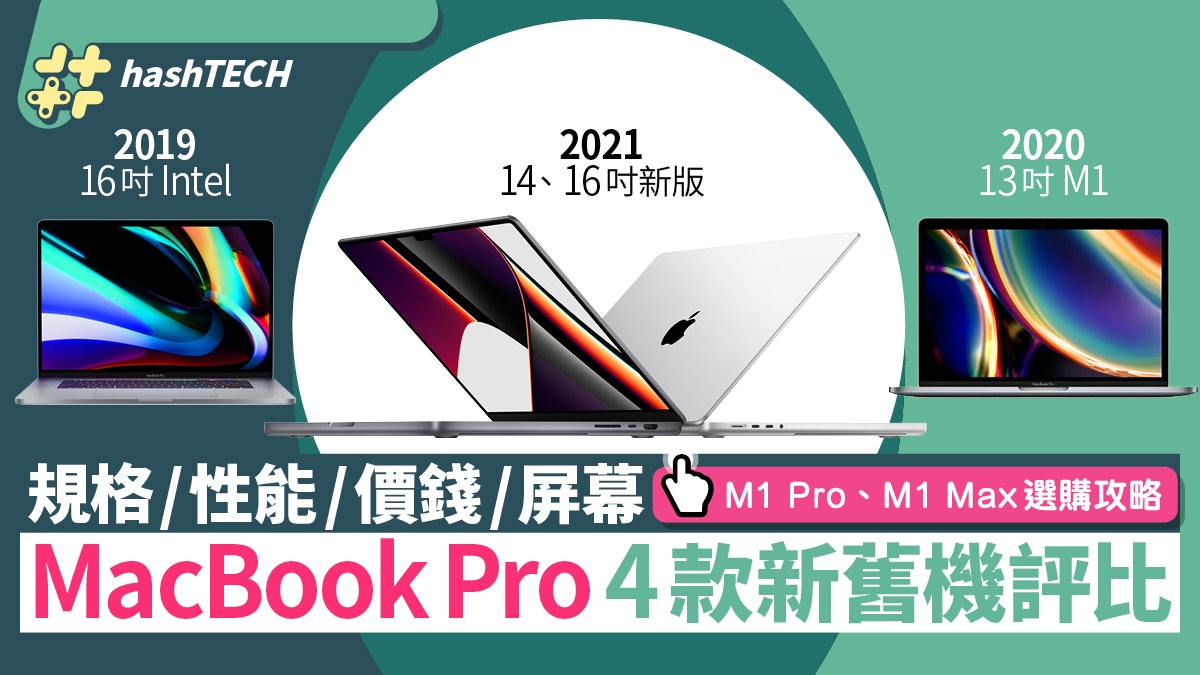 MacBook Pro 2021選購攻略|M1 Pro/M1 Max/Intel 售價規格比較 MacBook Pro 2021選購攻略|M1 Pro/M1 Max/Intel 售價規格比較