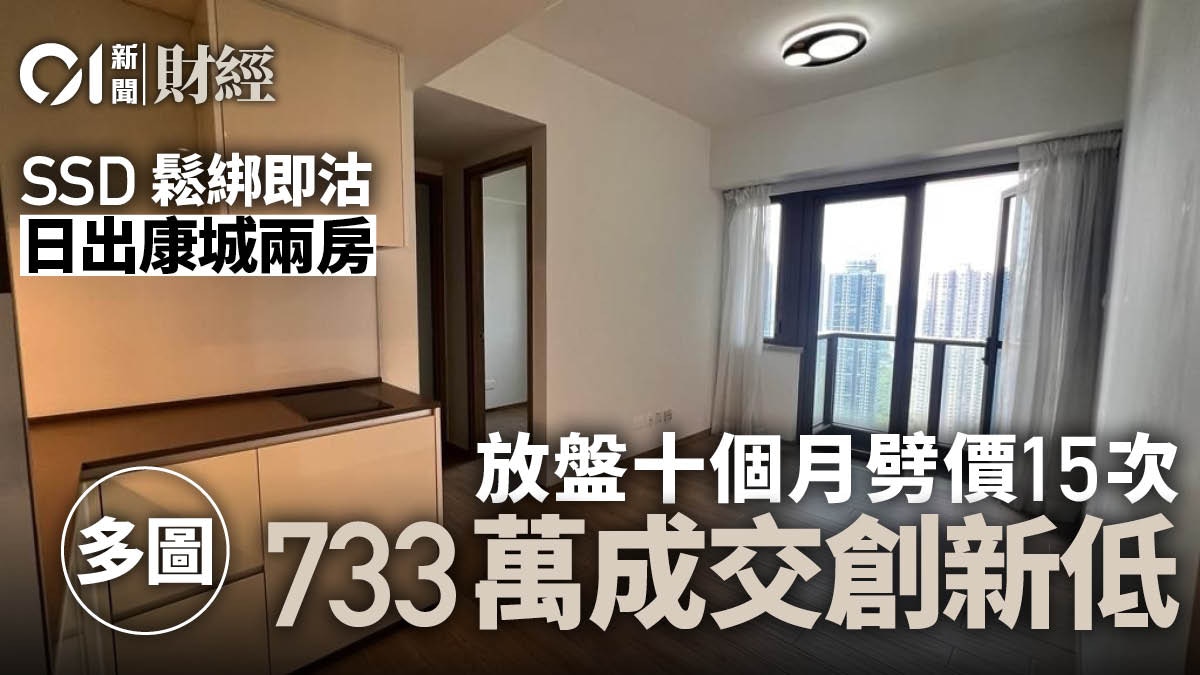LP6兩房十個月減價15口 733萬創新低 賣平同類低層130萬｜多圖