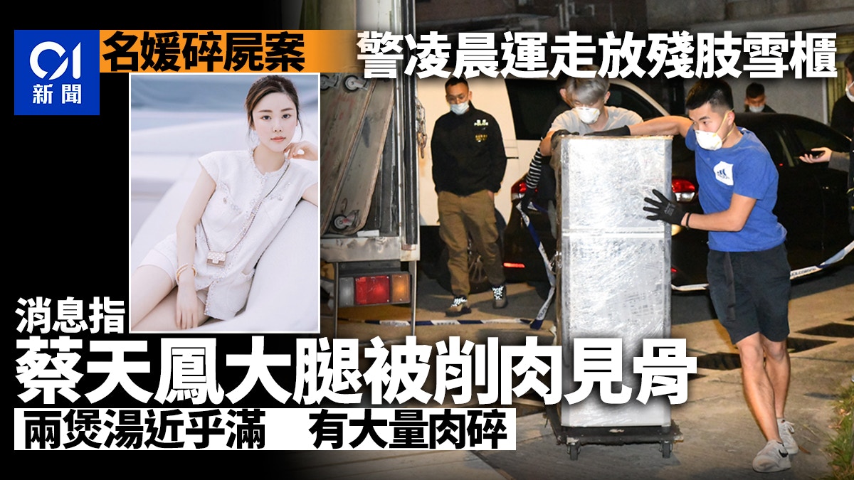 蔡天鳳碎屍案|部份肉碎疑被煲湯 警凌晨運走放殘肢雪櫃