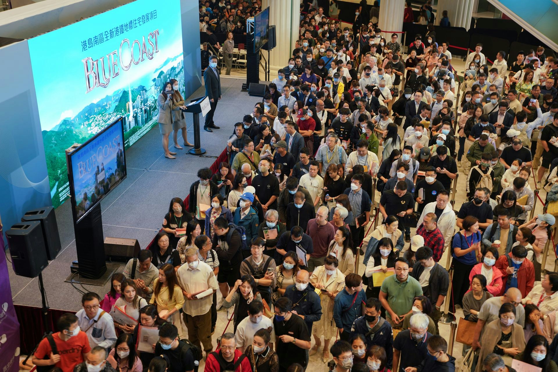 周末新盤500宗按周升1.58倍 長實BLUE COAST 3B期佔逾8成