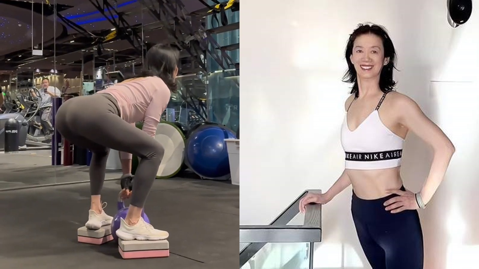 雲南63歲阿姨堅持做Gym 體重保持46kg身材有如少女 網民大讚