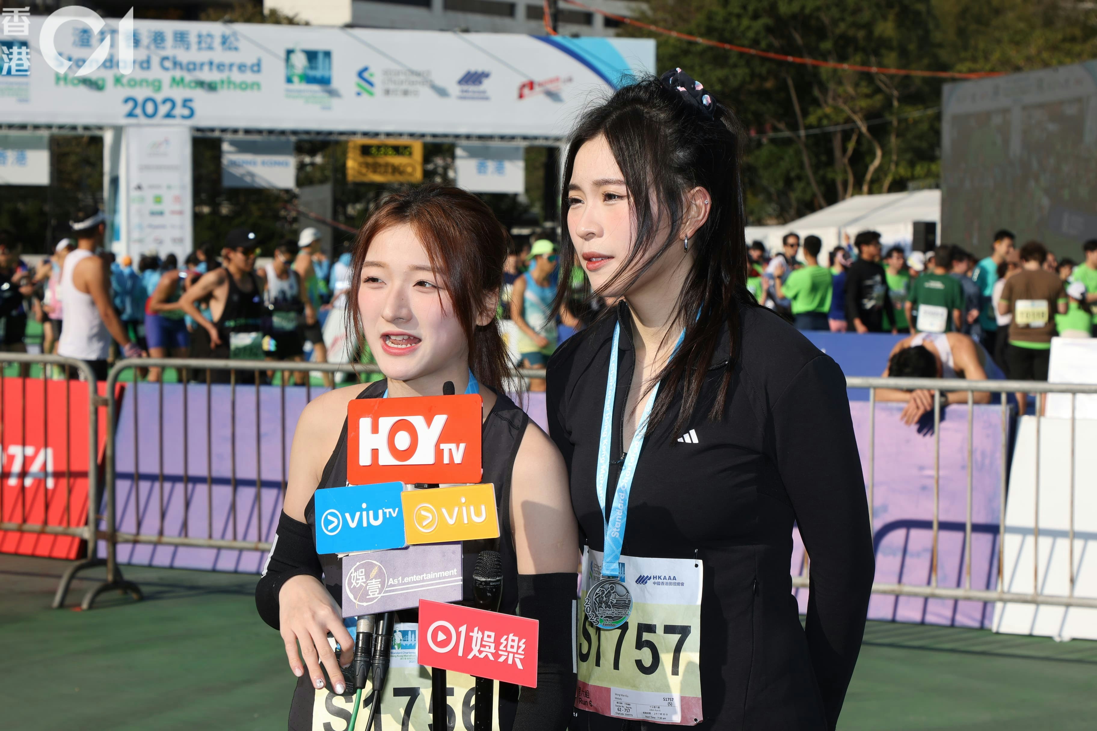 渣馬2025｜Lolly Talk阿妹、Ah Yo完賽香汗淋漓：要畀最大掌聲！