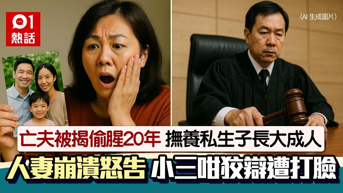 慘過喪夫！人妻驚揭亡夫外遇20年有私生子 小三捱告這樣說遭打臉