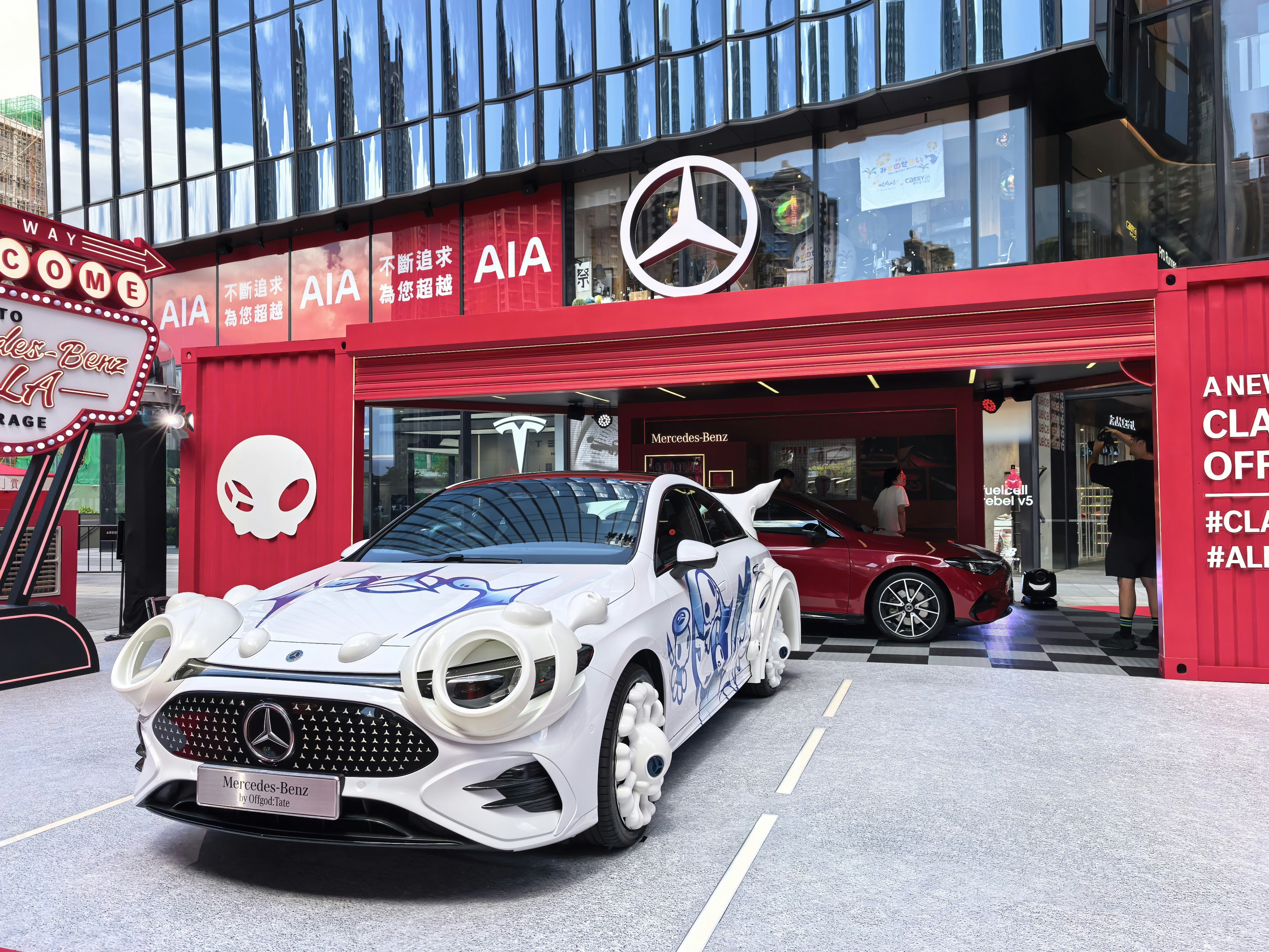 Mercedes Benz CLA電動車登場｜AIRSIDE Pop-up設計藝術完美結合